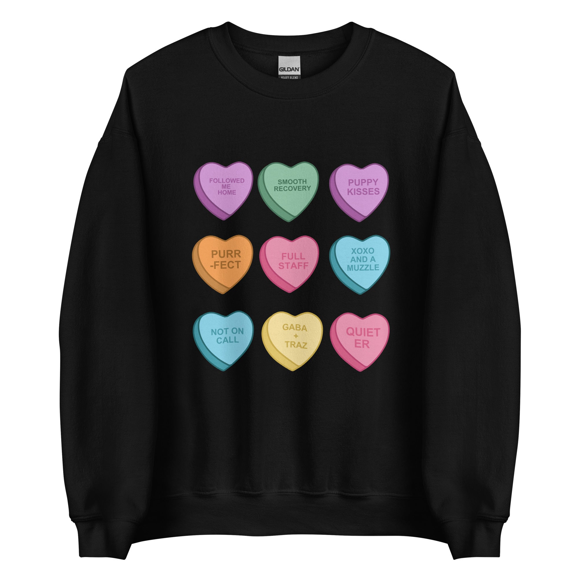 Vet Med Valentine Candy Heart Crewneck – The Turquoise Vet