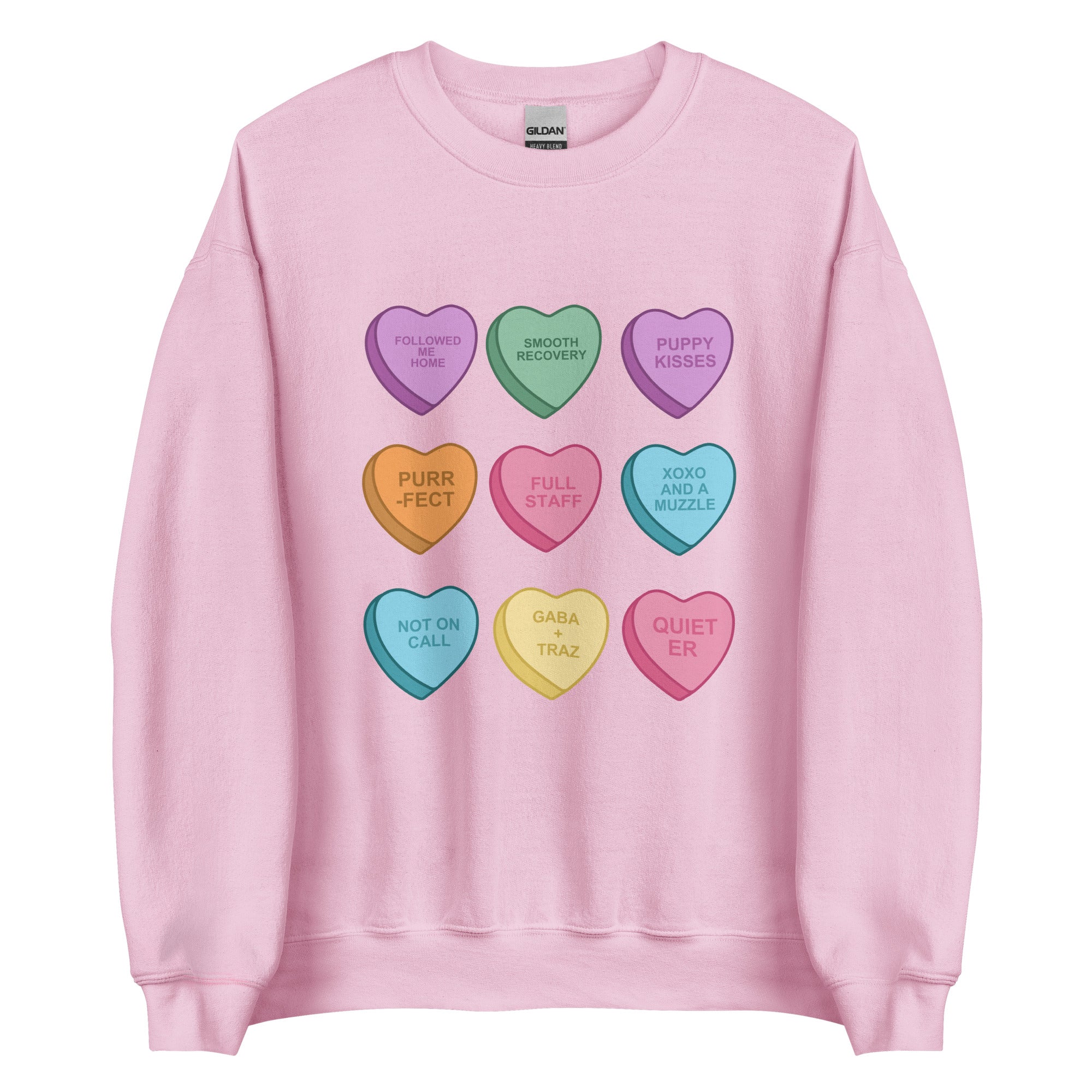 Vet Med Valentine Candy Heart Crewneck – The Turquoise Vet